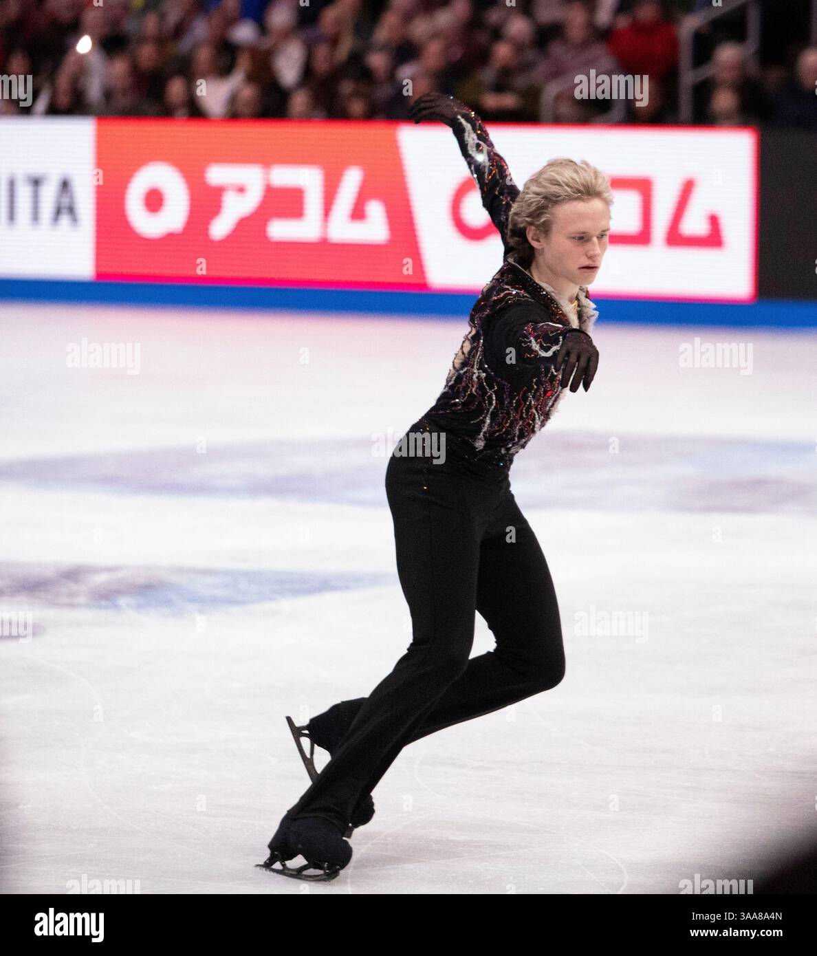 Boston,. MA. March 28, 2025. Ilia Malinin in the Men's Free Skate at ...