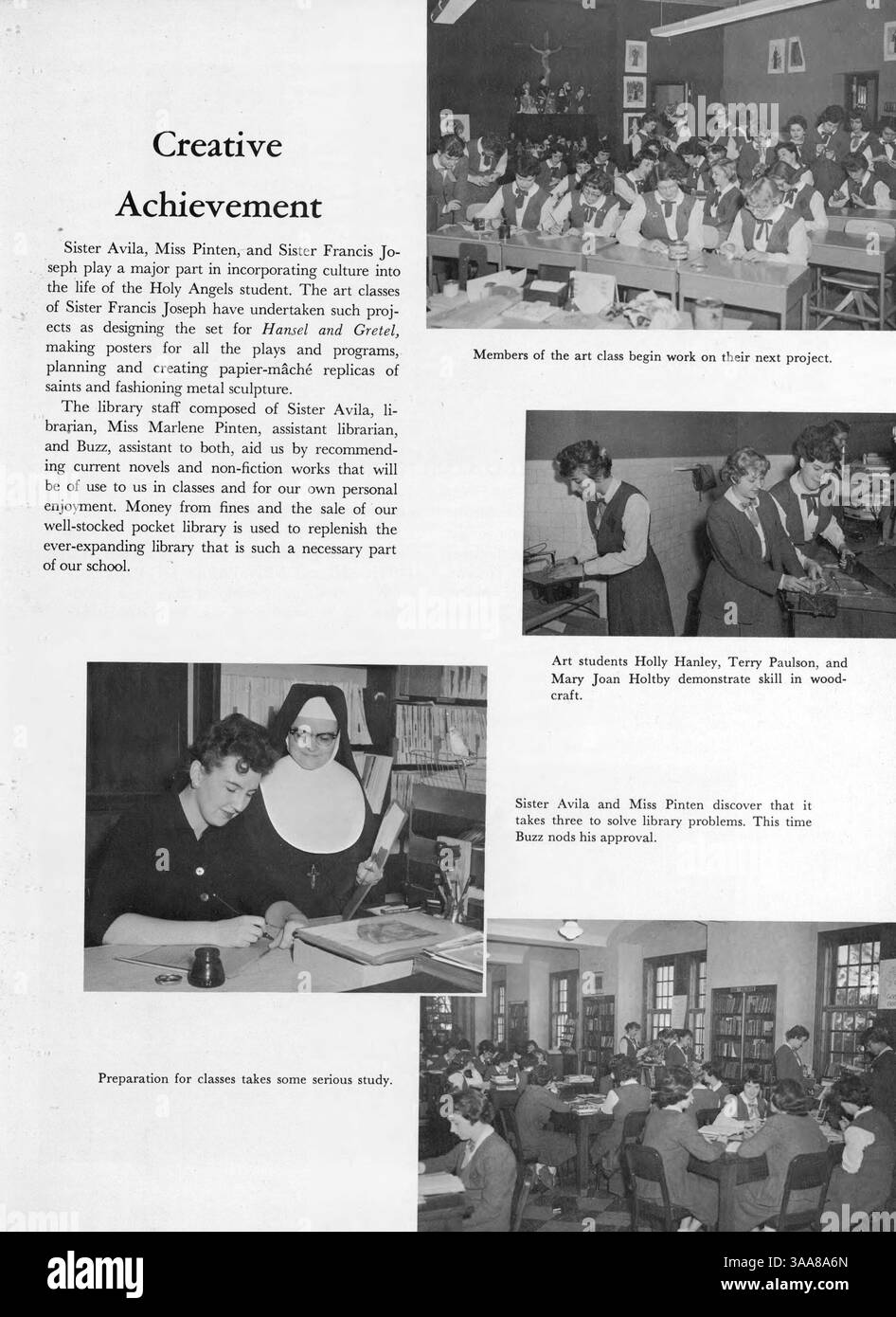 The 1960 Angelus Yearbook from the Academy of Holy Angels captures key ...