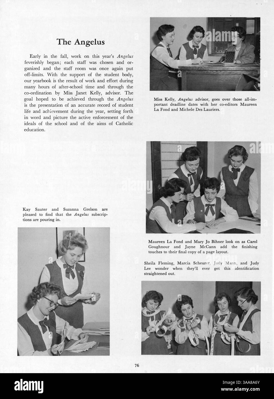 The 1960 Angelus Yearbook showcases the Academy of Holy Angels' 1959 ...
