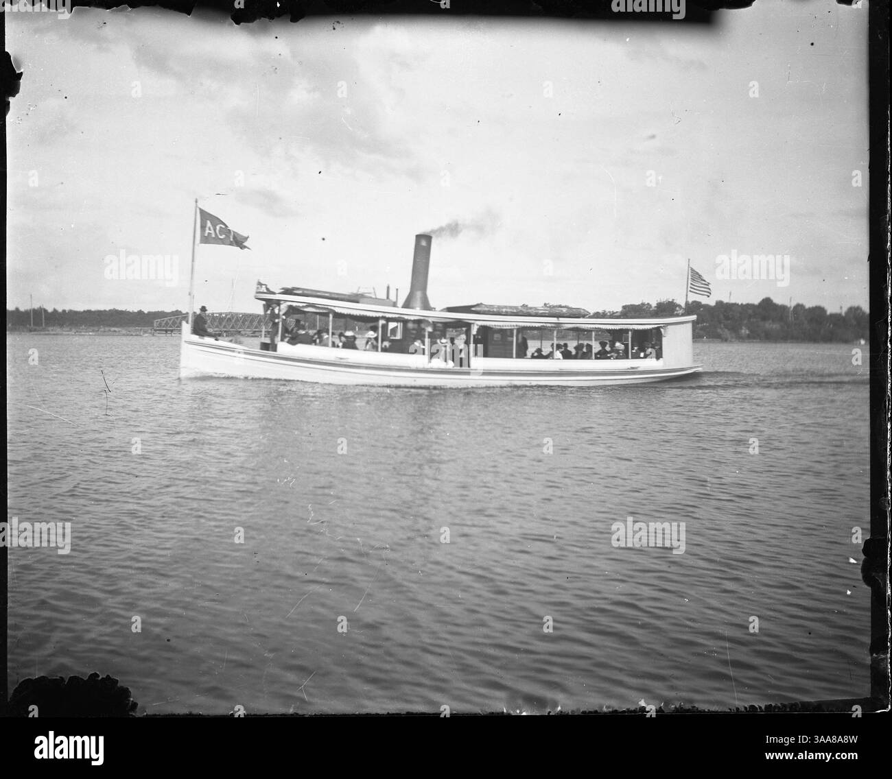The Lake Minnetonka Steamer 'Acte' was a ship that tragically burned in ...