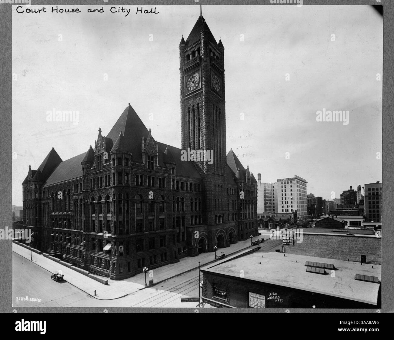 This view of Minneapolis City Hall from the northeast corner, taken ...