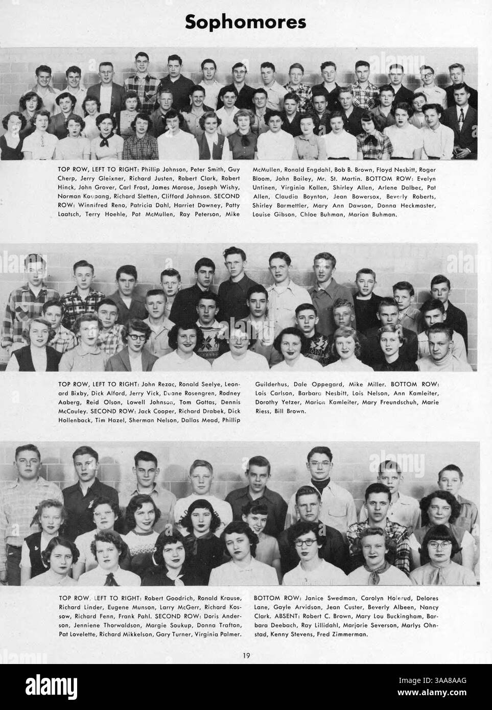 The Bear 1951, Bloomington High School’s yearbook, showcases the ...