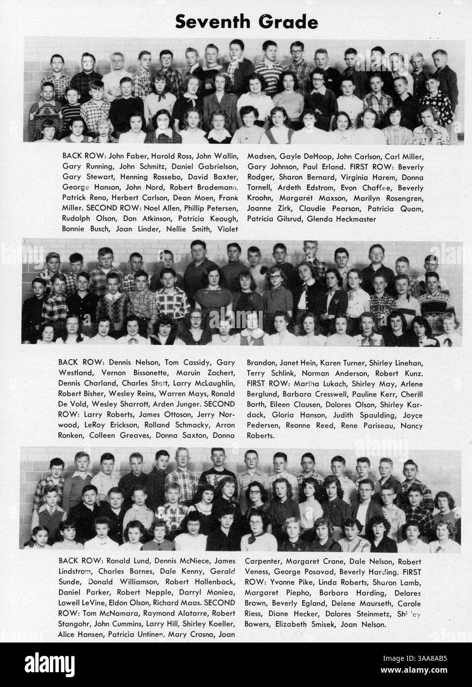 The Bloomington High School yearbook of 1951, Bear, features students ...