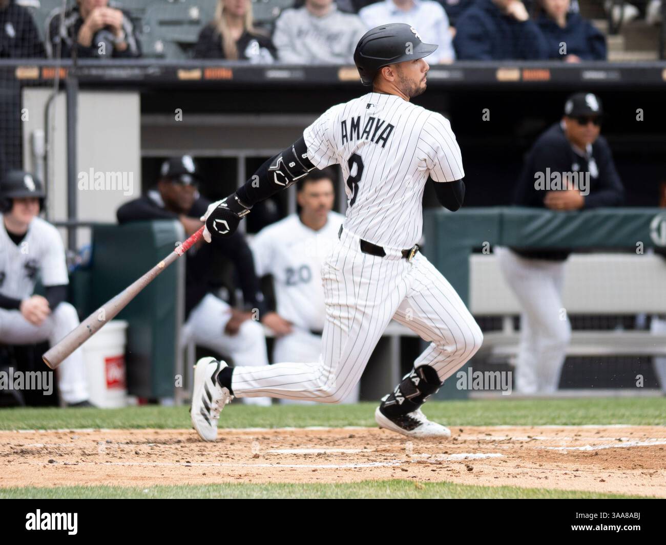CHICAGO, IL - MARCH 29: Chicago White Sox shortstop Jacob Amaya (8 ...