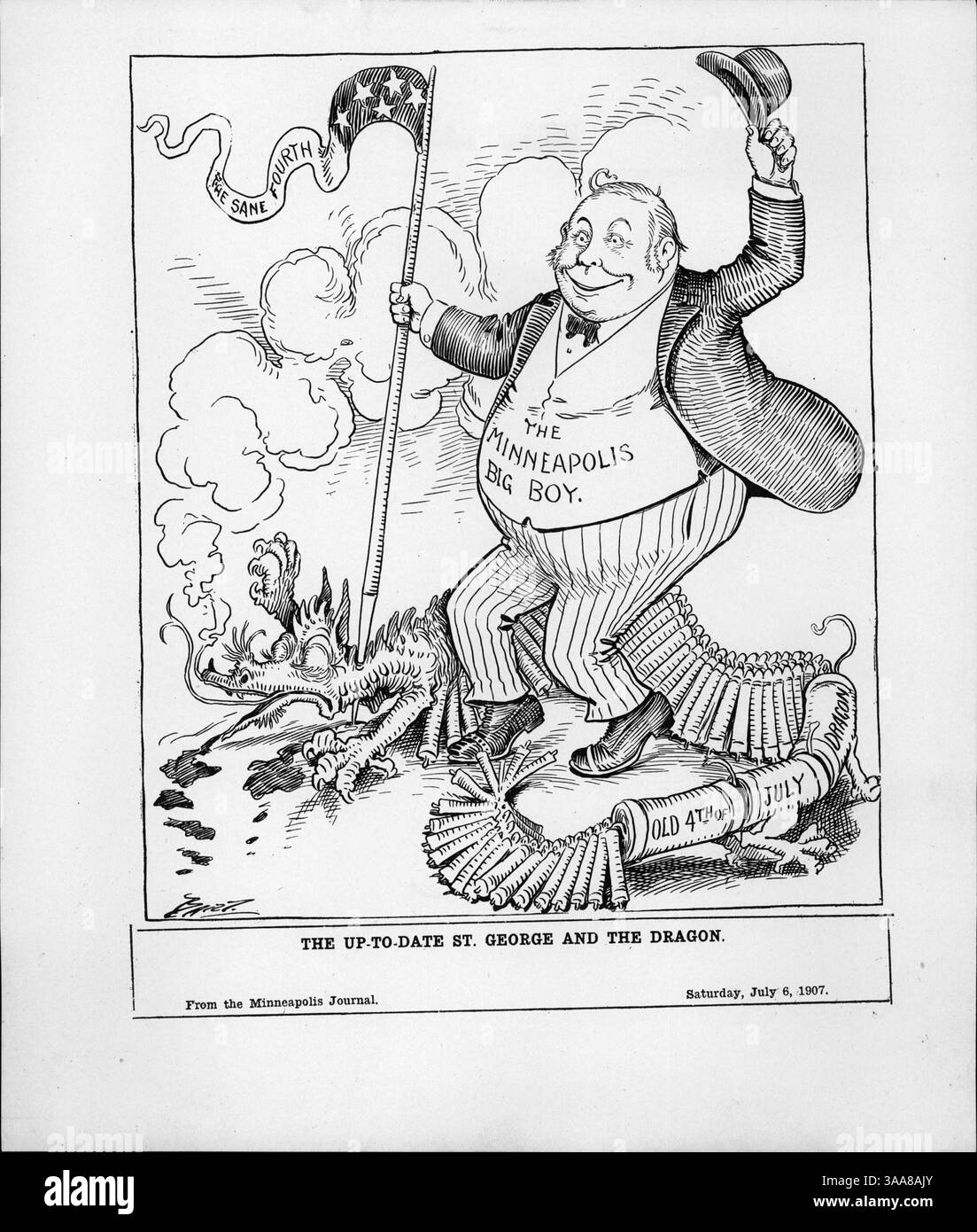 An updated version of the St. George and the Dragon legend, showing ...