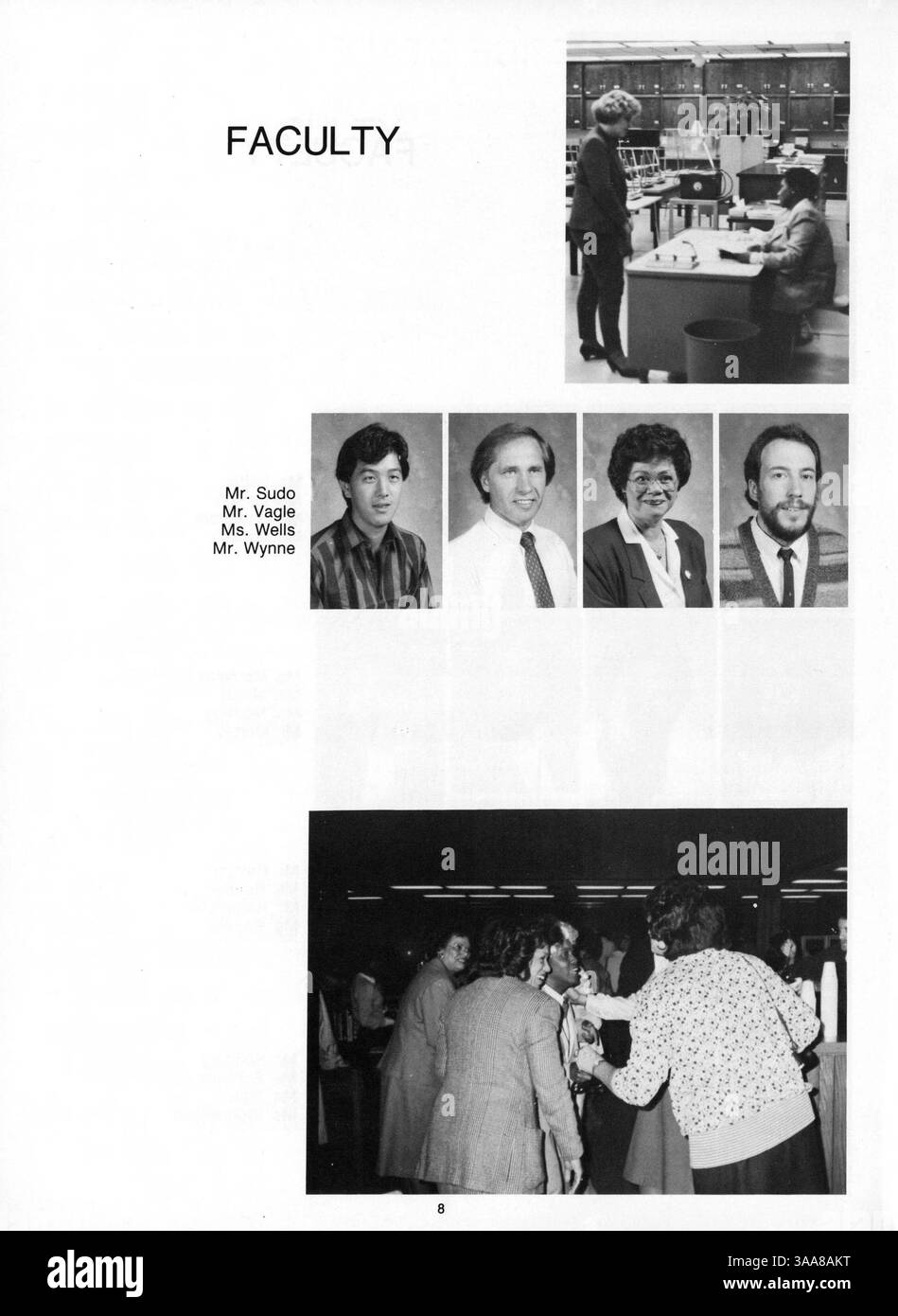 The 1988 yearbook from Franklin Junior High School records the students ...