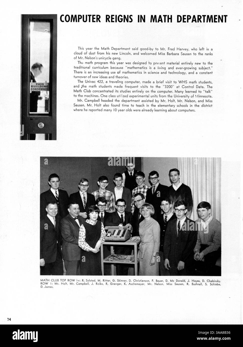 This yearbook from 1966 captures key moments of student life at Wayzata ...