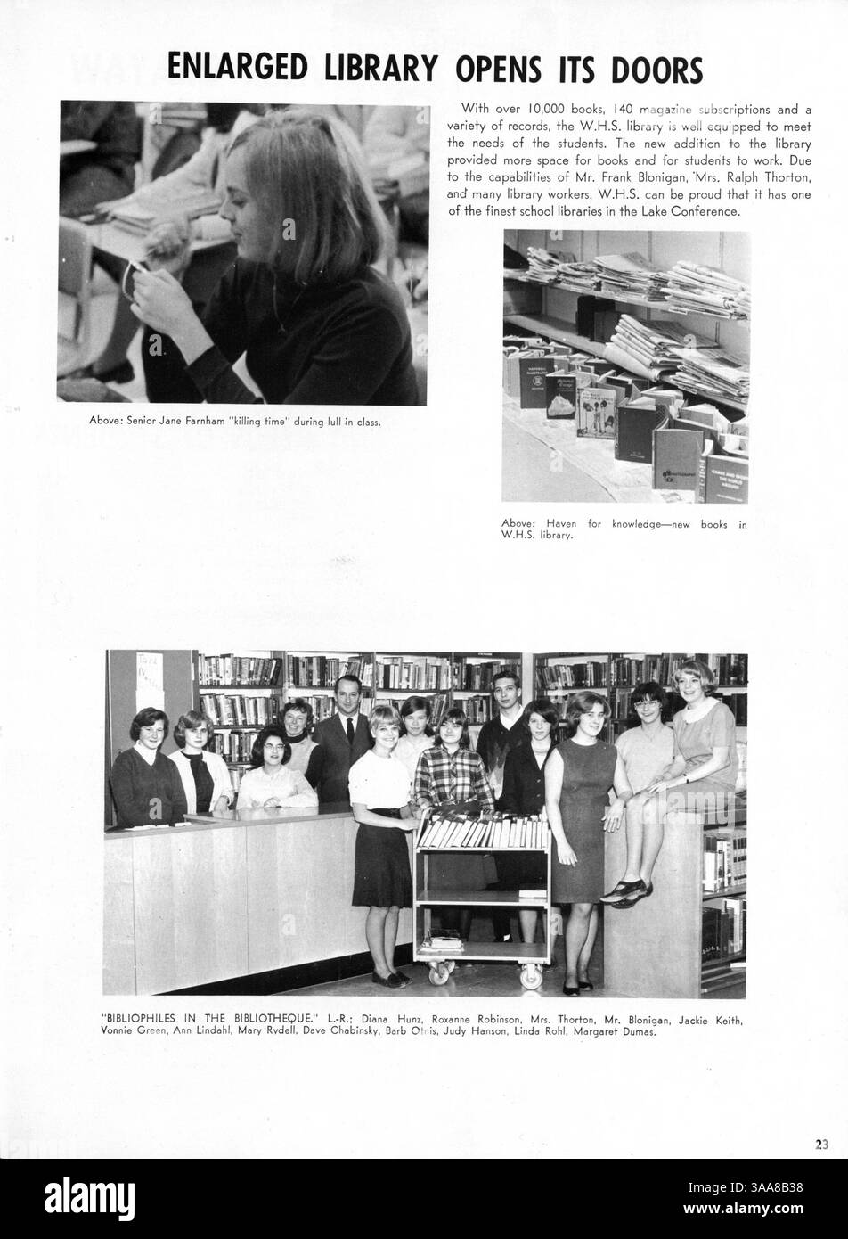 The 1966 Wayzata High School Yearbook documents student activities ...
