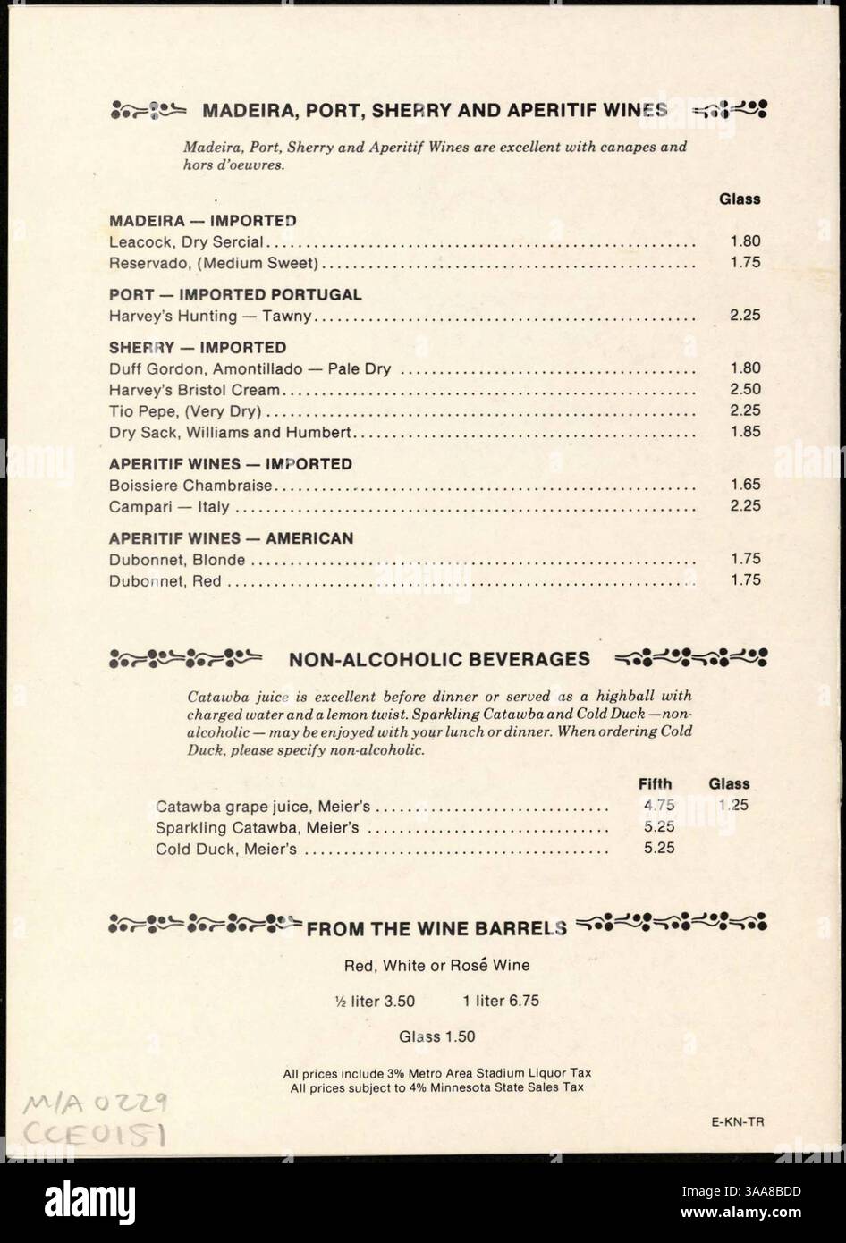 Charlie's Cafe Exceptionale wine list is an 8-page booklet showcasing ...