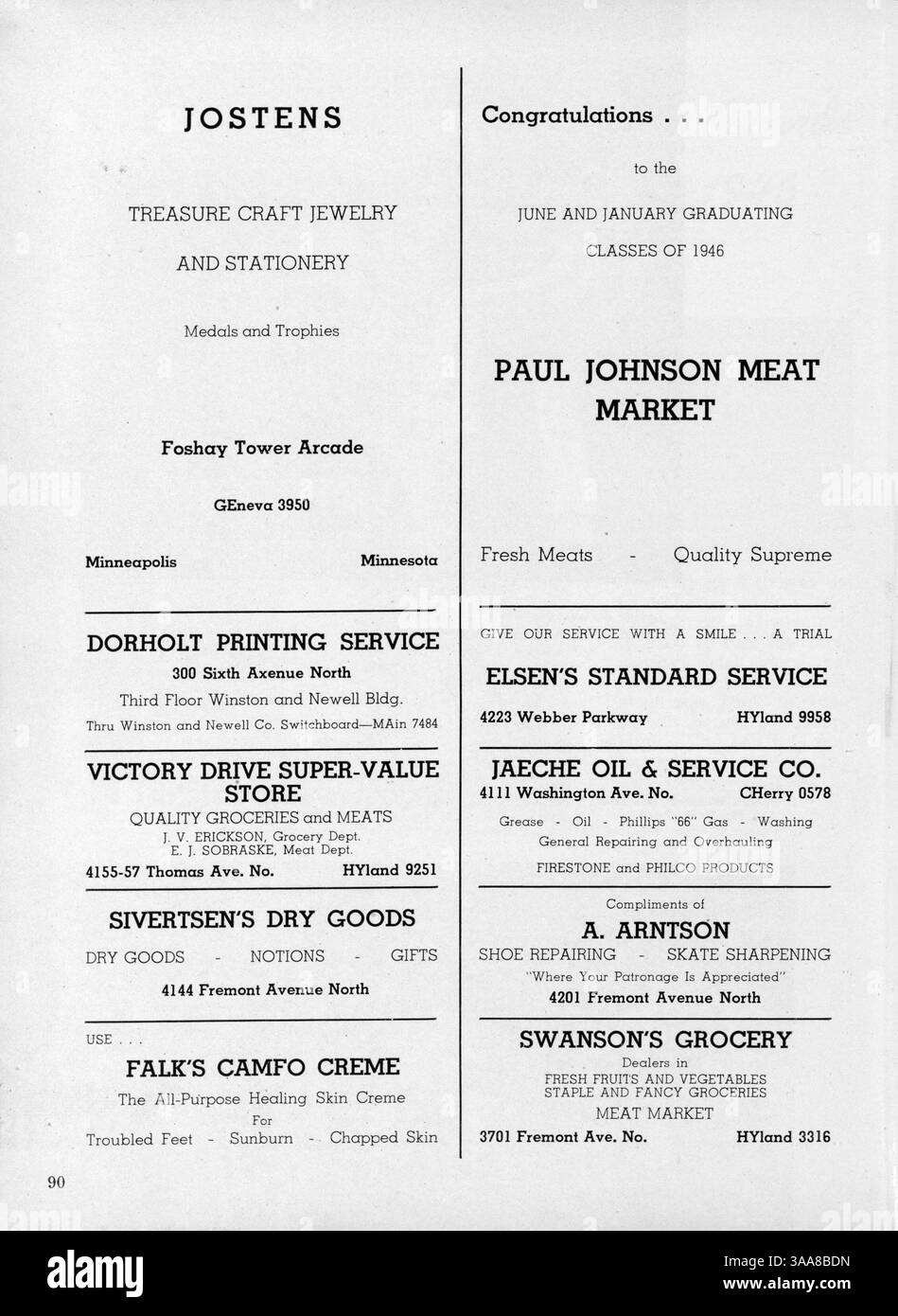 The 1946 Orator yearbook highlights the students, clubs, athletic teams ...