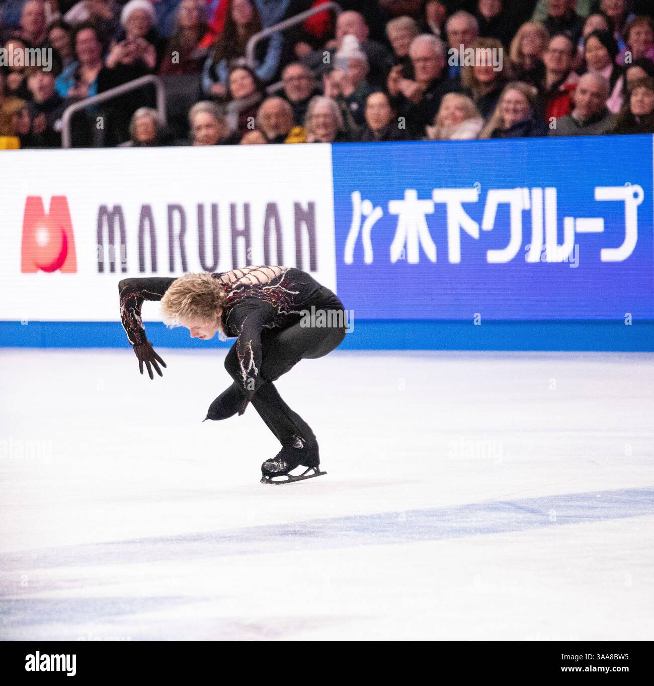 Boston,. MA. March 28, 2025. Ilia Malinin in the Men's Free Skate at ...