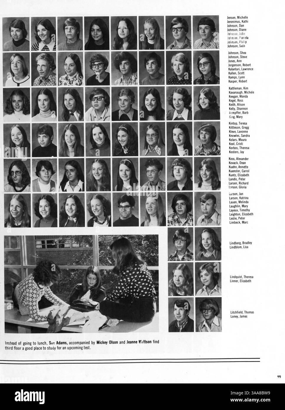 The 1975 whigrean yearbook captures student and teacher particip hi-res ...
