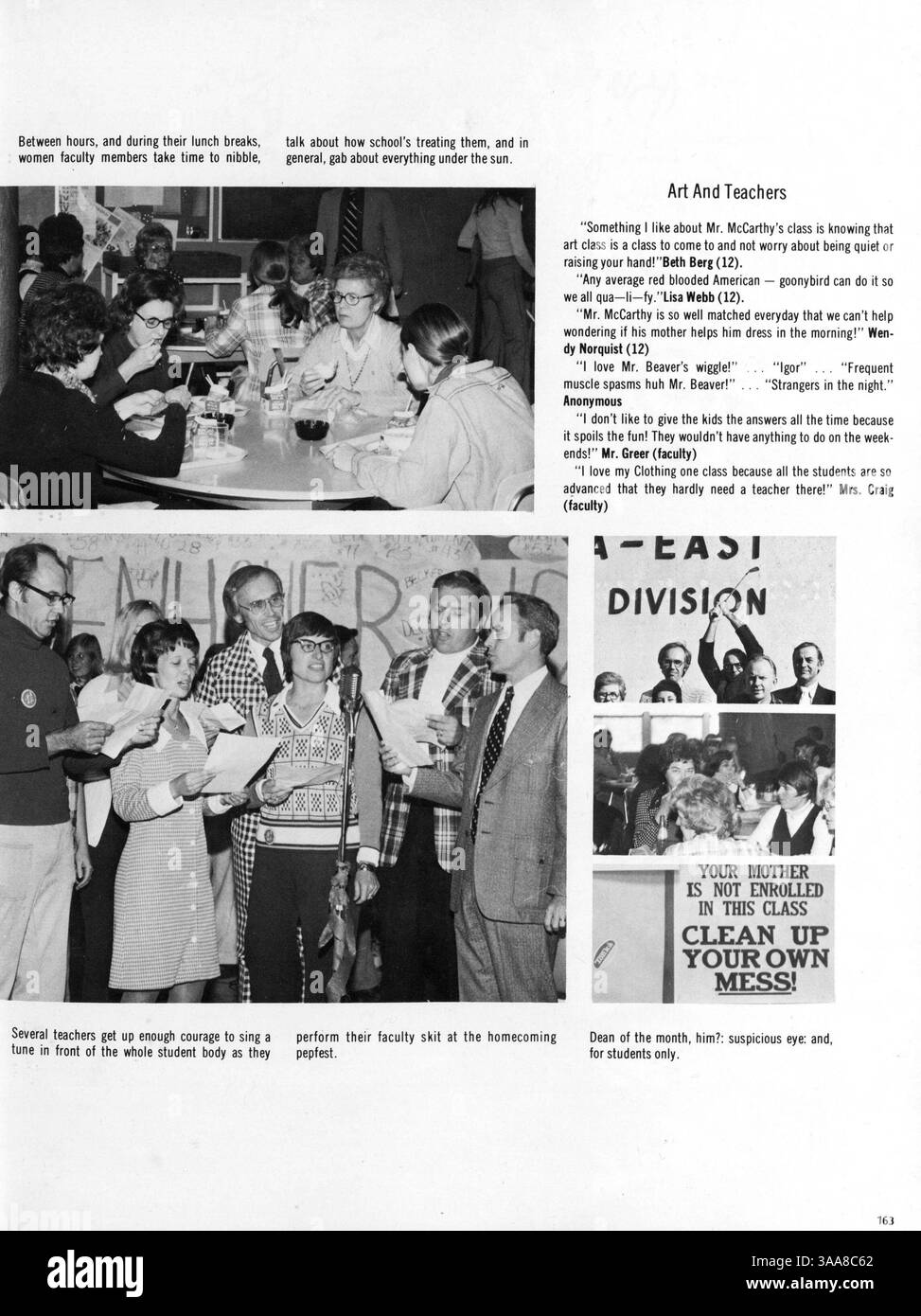 The 1975 Whigrean yearbook from Edina East High School presents a ...