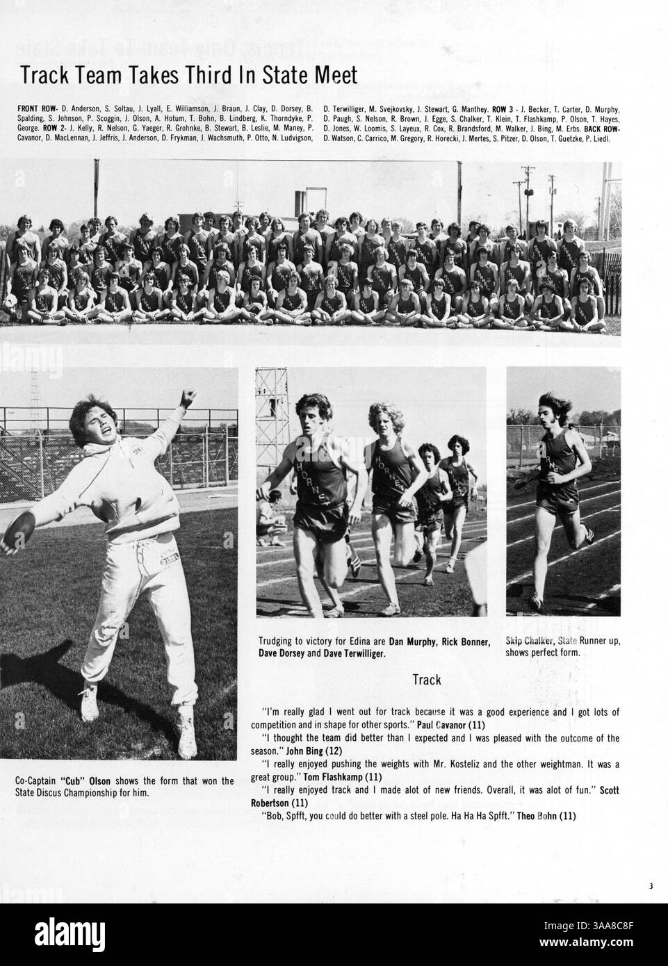 The 1975 Whigrean yearbook from Edina East High School captures the ...