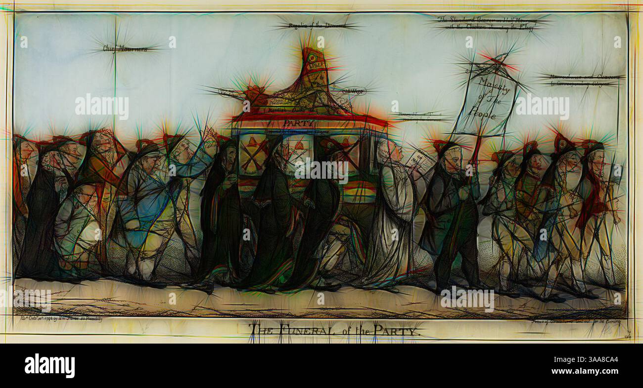 Group of somber figures carrying hi-res stock photography and images ...