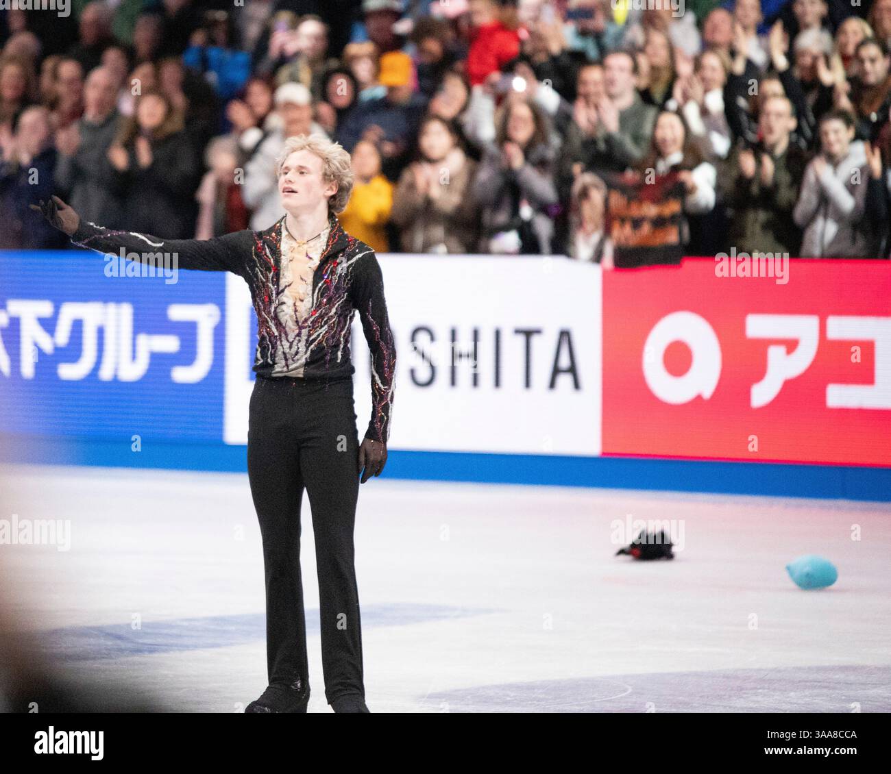Boston,. MA. March 28, 2025. Ilia Malinin in the Men's Free Skate at ...