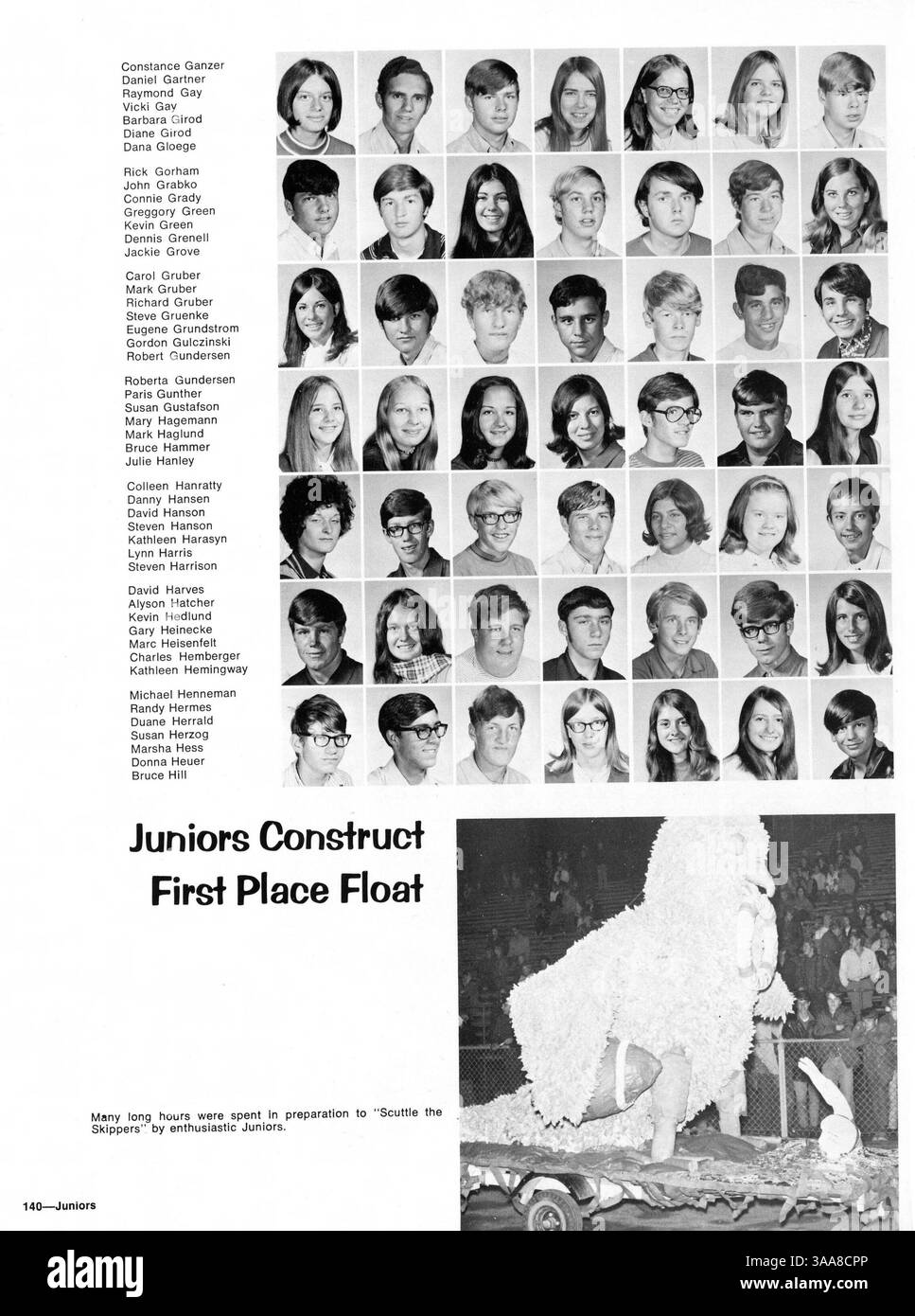 The 1971 talons yearbook highlights cooper high schools student hi-res ...