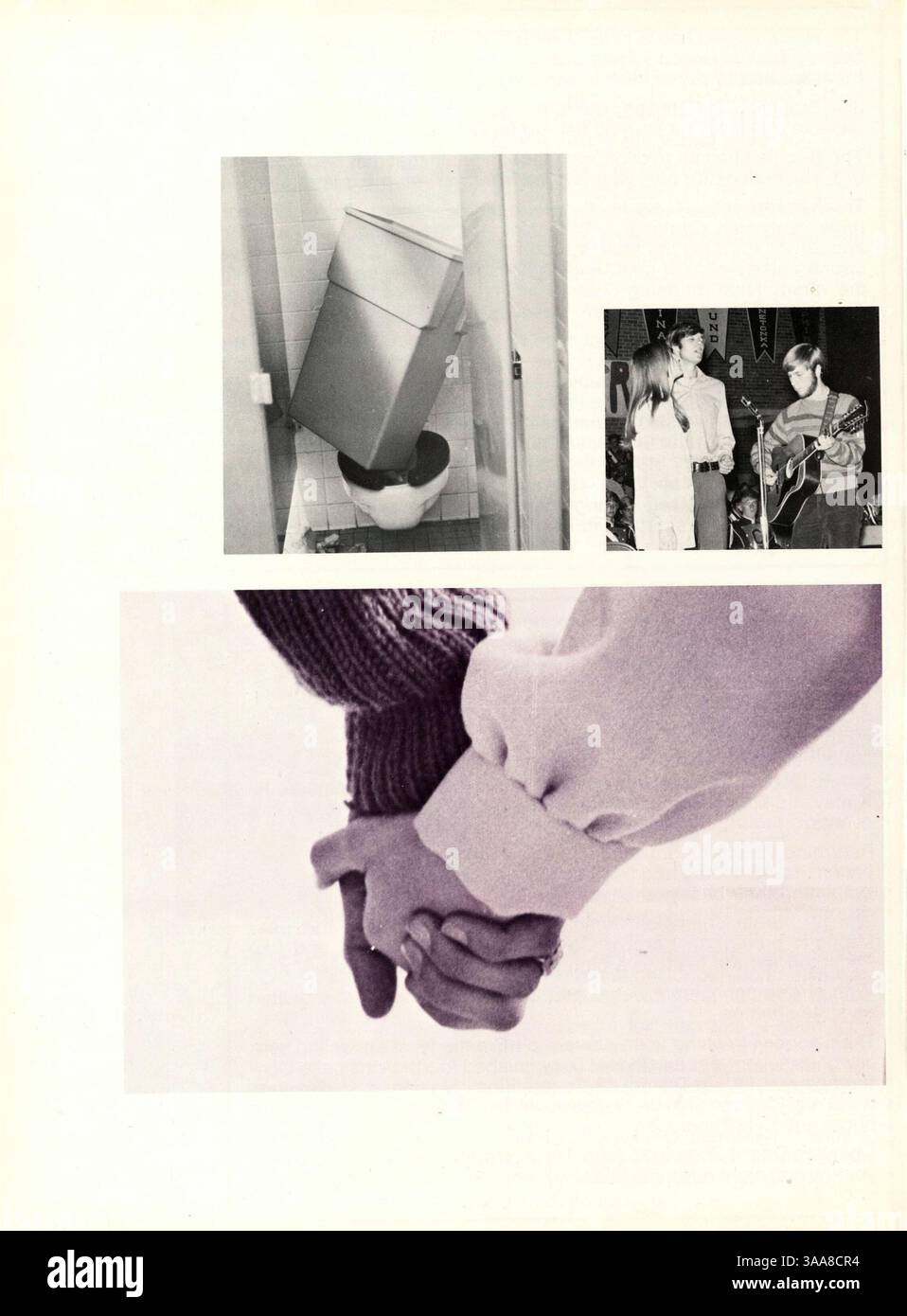 Highlighting key moments from the 1970 1971 academic year hi-res stock ...