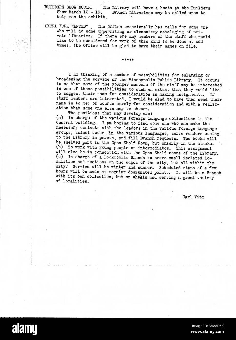 Issued weekly to library employees hi-res stock photography and images ...