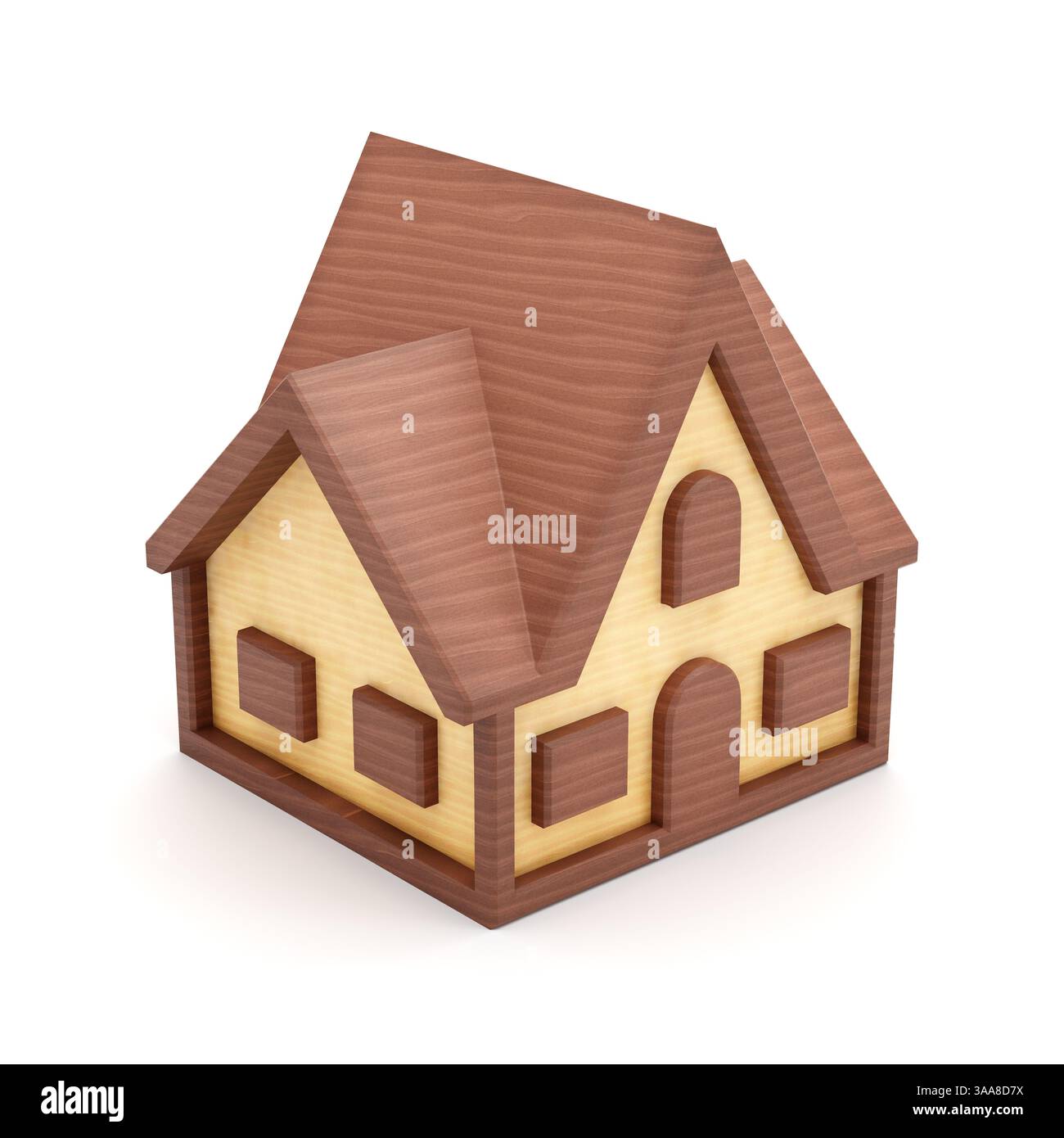 A Toy Wooden House Stock Photo - Alamy