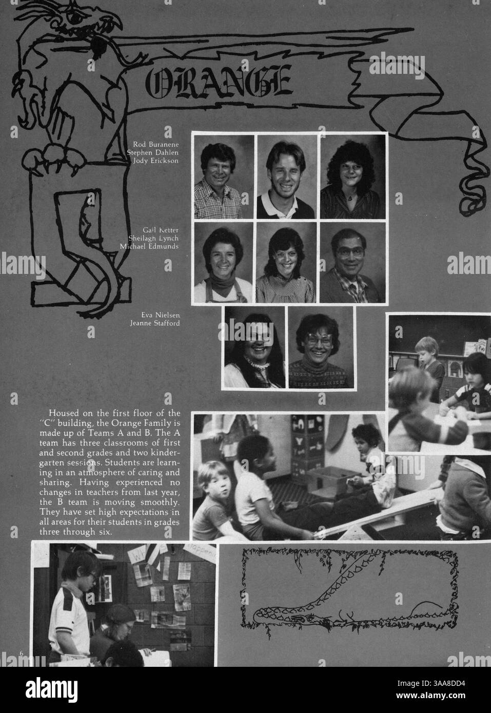 The 1984 edition of 'The Dragon' yearbook highlights significant events ...