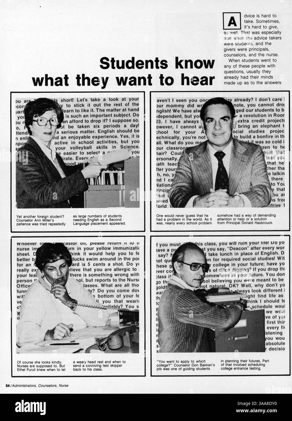 A snapshot of the 1980-1981 school year at Kennedy High, documenting ...