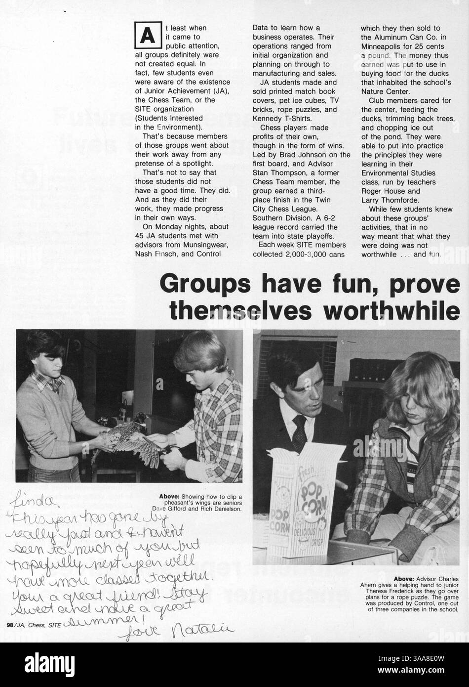 The 1981 Kennedy High Yearbook captures student and faculty profiles ...