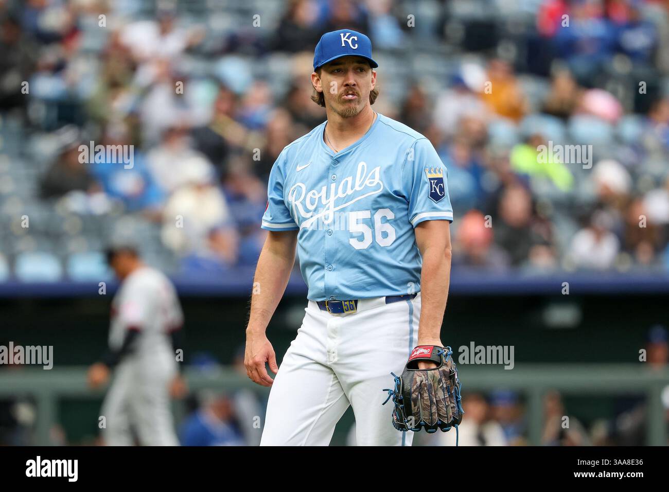 Kansas City, MO, USA. 30th Mar, 2025. Kansas City Royals relief pitcher ...