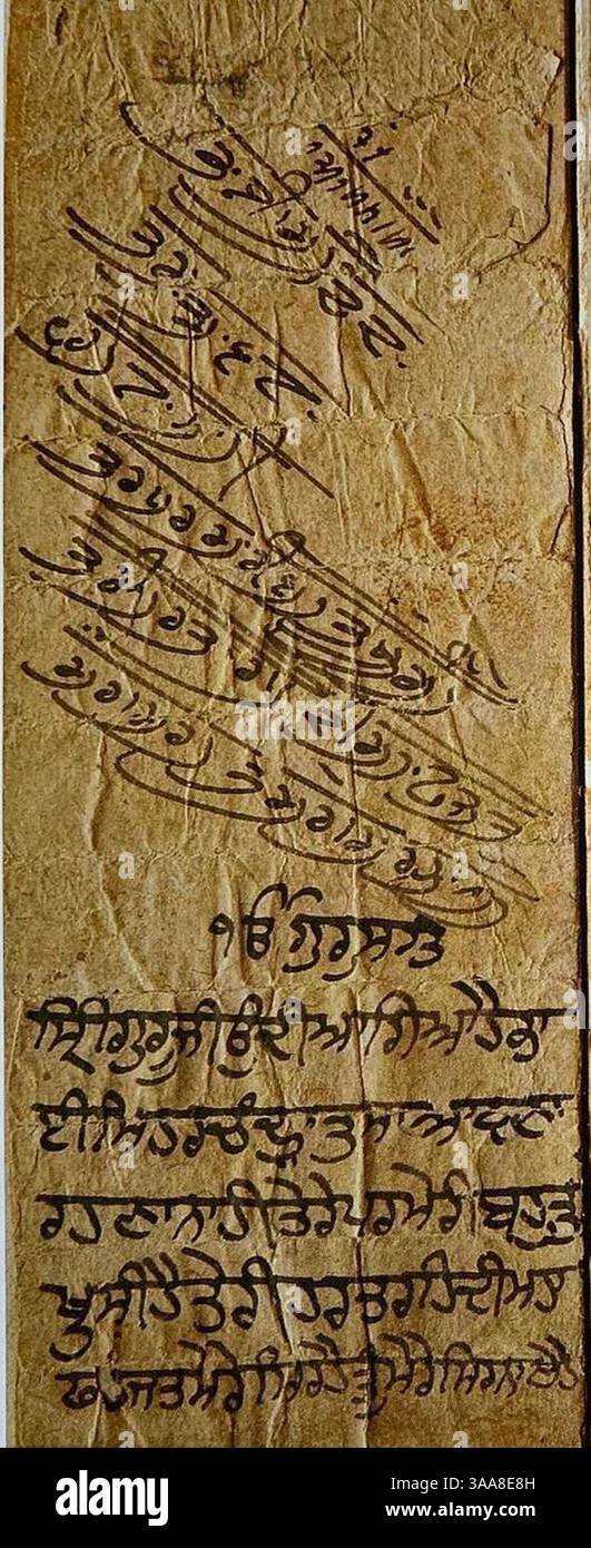 Hukamnama (edict) of Guru Gobind Singh summoning Bhai Mehar Chand of ...