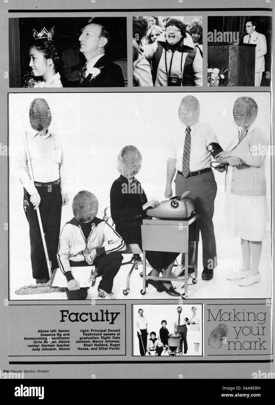 The 1981 kennedy high yearbook showcases the school year hi-res stock photography and images - Alamy