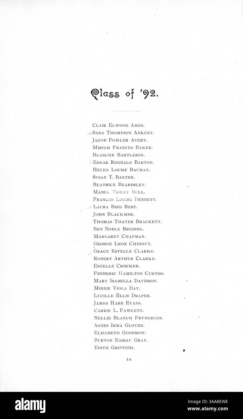 The Central High School yearbook for 1892 documents the key activities ...