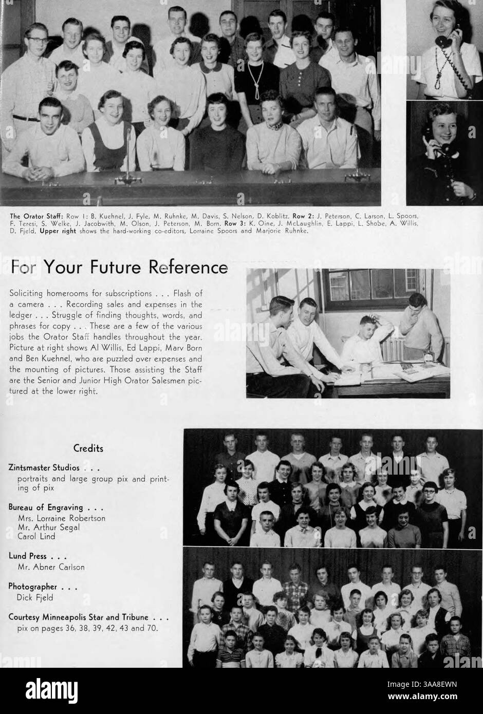This Orator yearbook, published in 1955, chronicles the events and ...