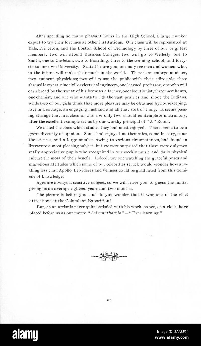 This yearbook from 1892 highlights the 1891-1892 school year ...