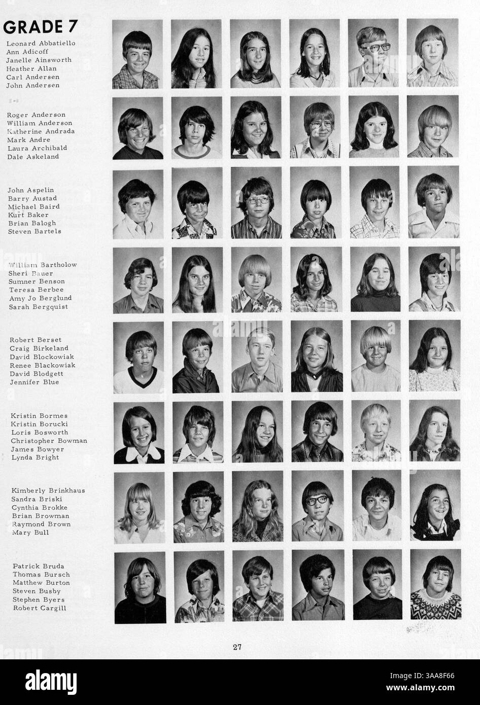 This yearbook from minnetonka east junior high school documents hi-res stock photography and ...