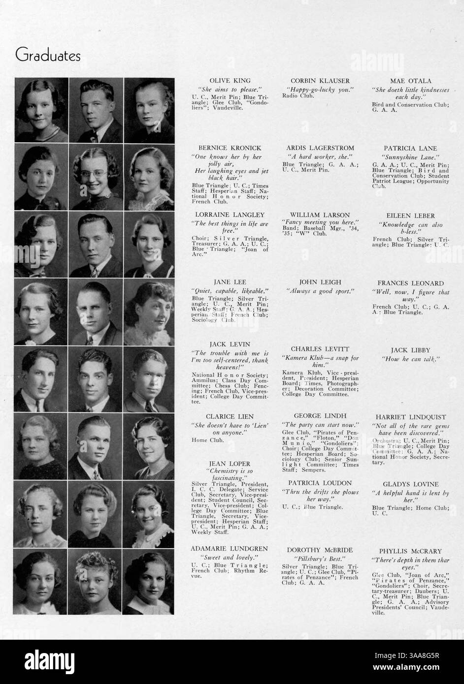 The June 1936 issue of the 'Hesperian' yearbook from West High School ...