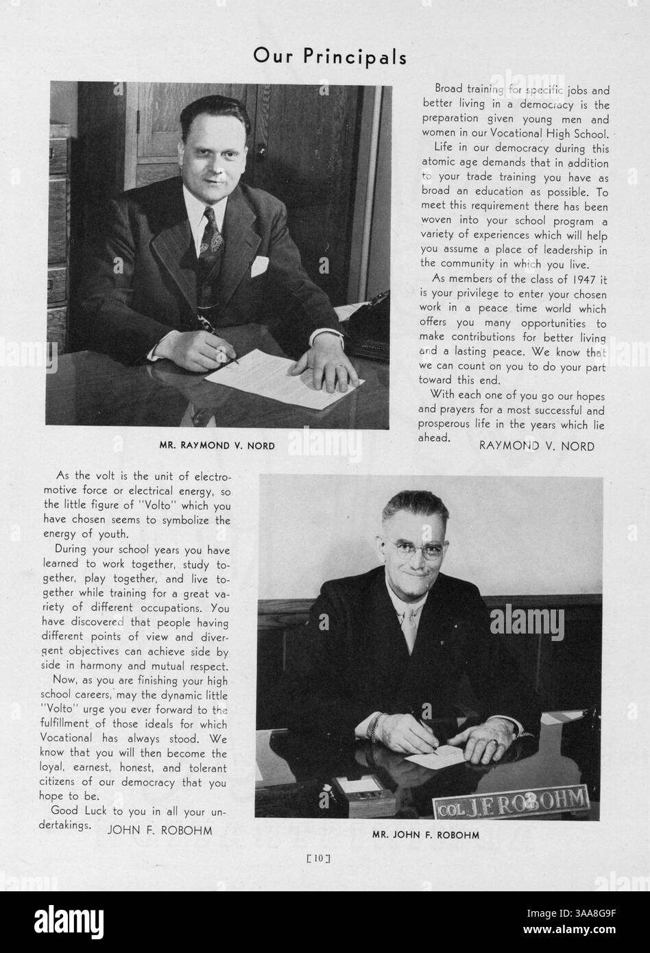 This yearbook, Tradewind, from 1947 documents significant events and ...