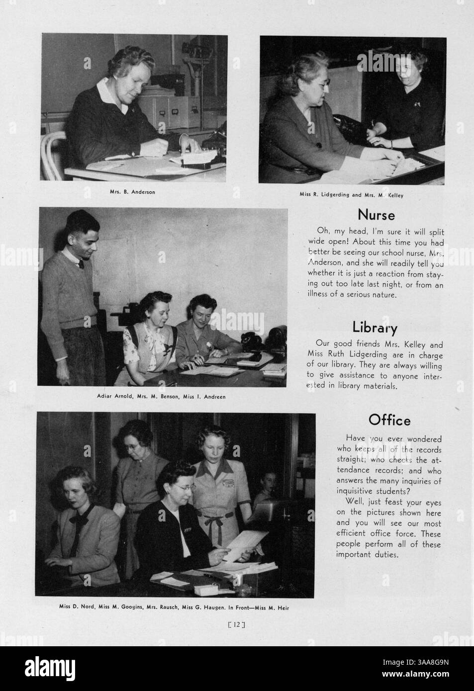This high school annual, Tradewind, from 1947 documents the students ...