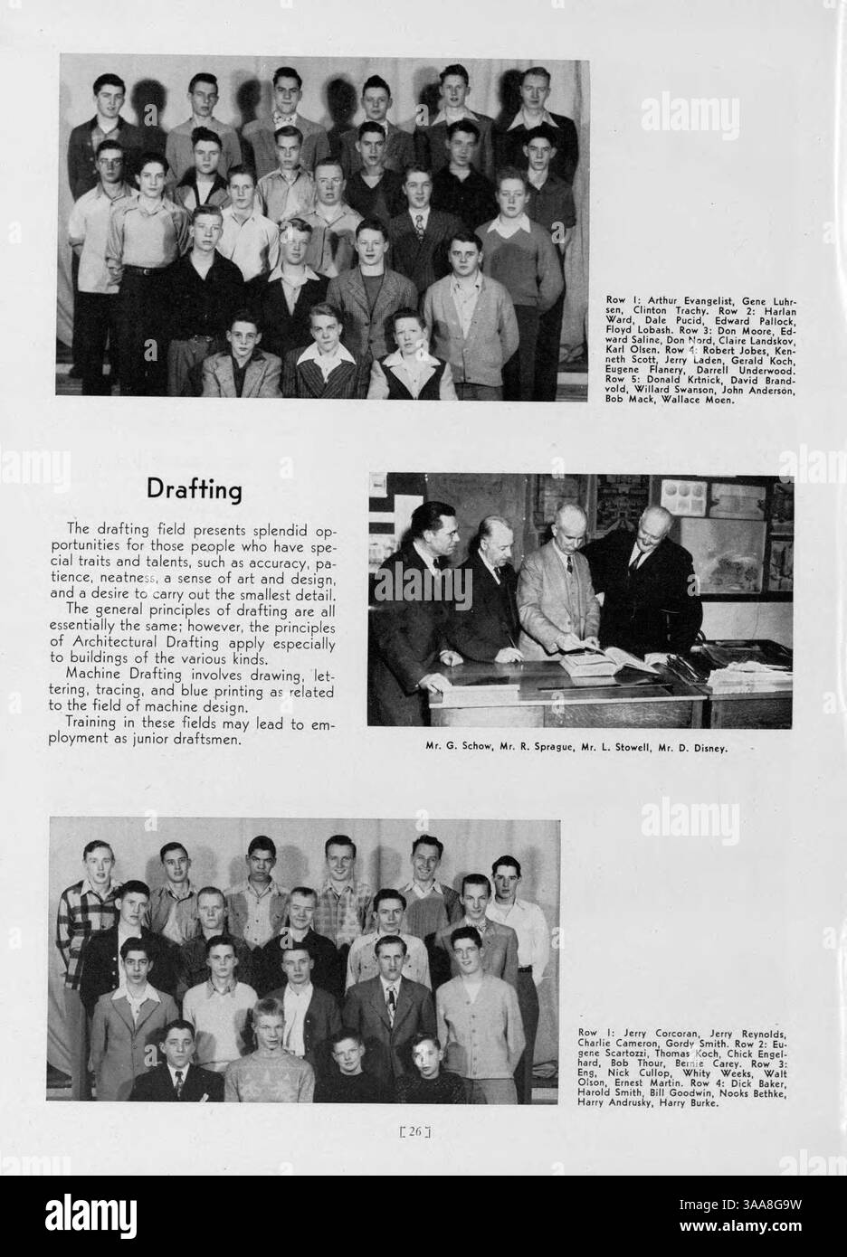 This high school yearbook from 1947 documents the student body, faculty ...