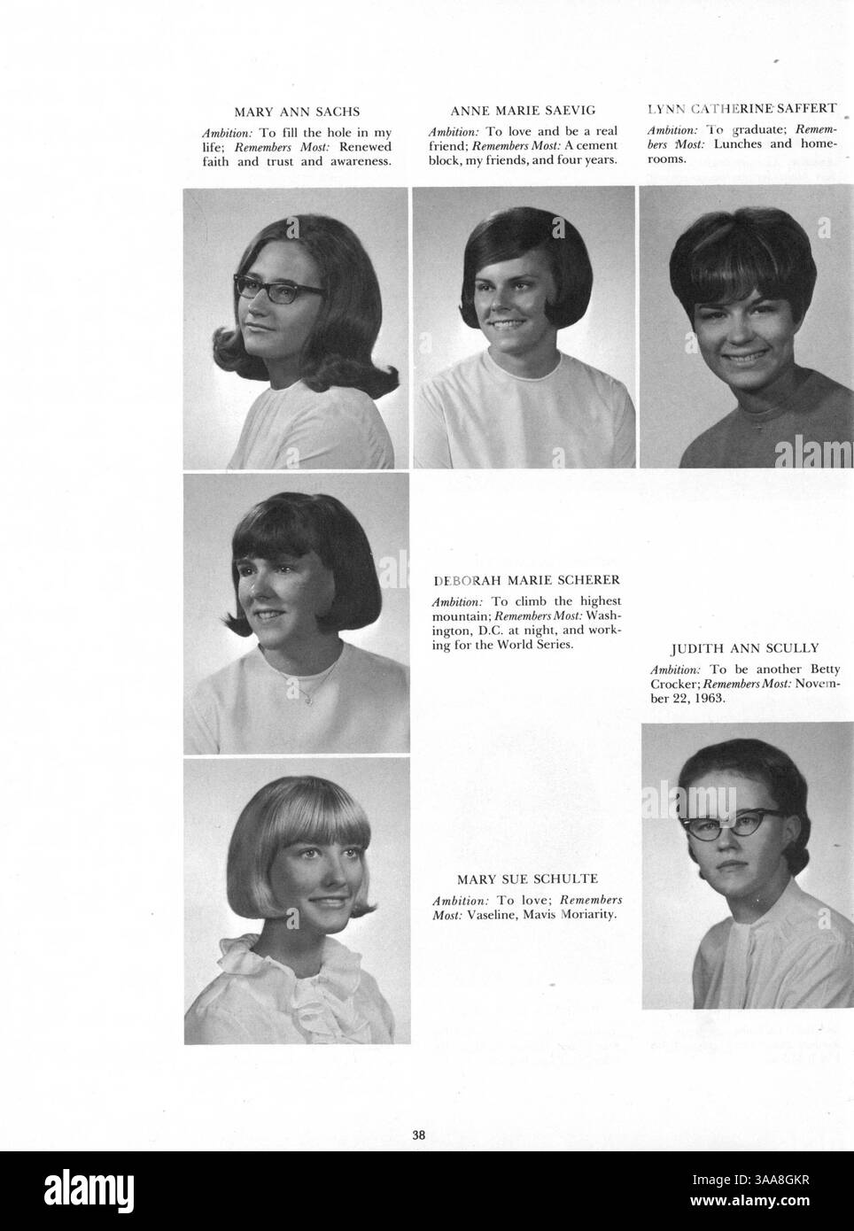 The 1966 Angelus Yearbook from the Academy of Holy Angels captures key ...