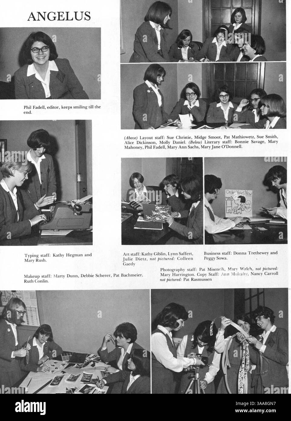 The 1966 edition of the Angelus Yearbook from the Academy of Holy ...