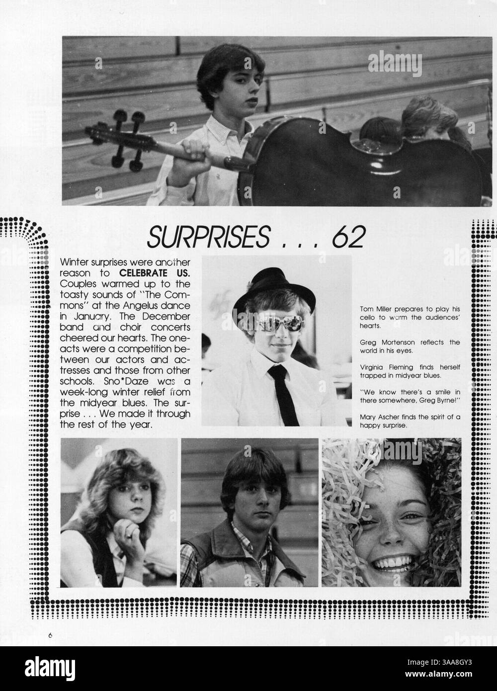 The 1982 angelus yearbook marks the 50th edition hi-res stock ...