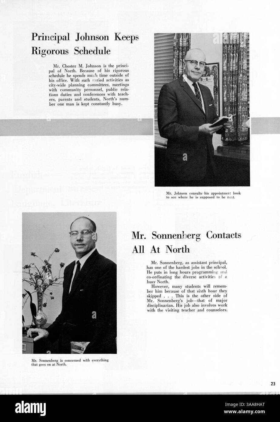 Polaris 64, the 1964 Yearbook from North High School, includes records ...