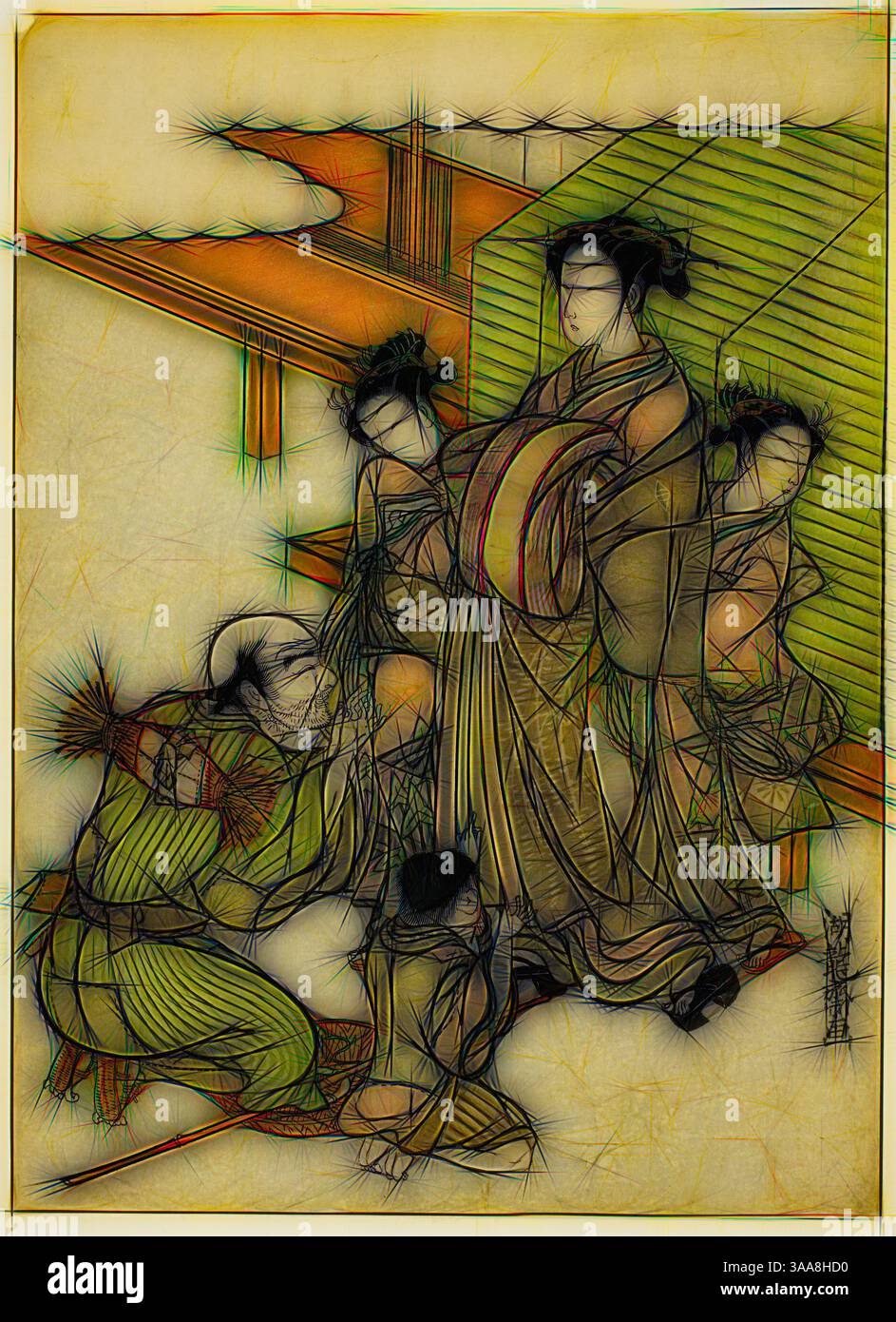 Featuring hints of traditional japanese culture hi-res stock ...