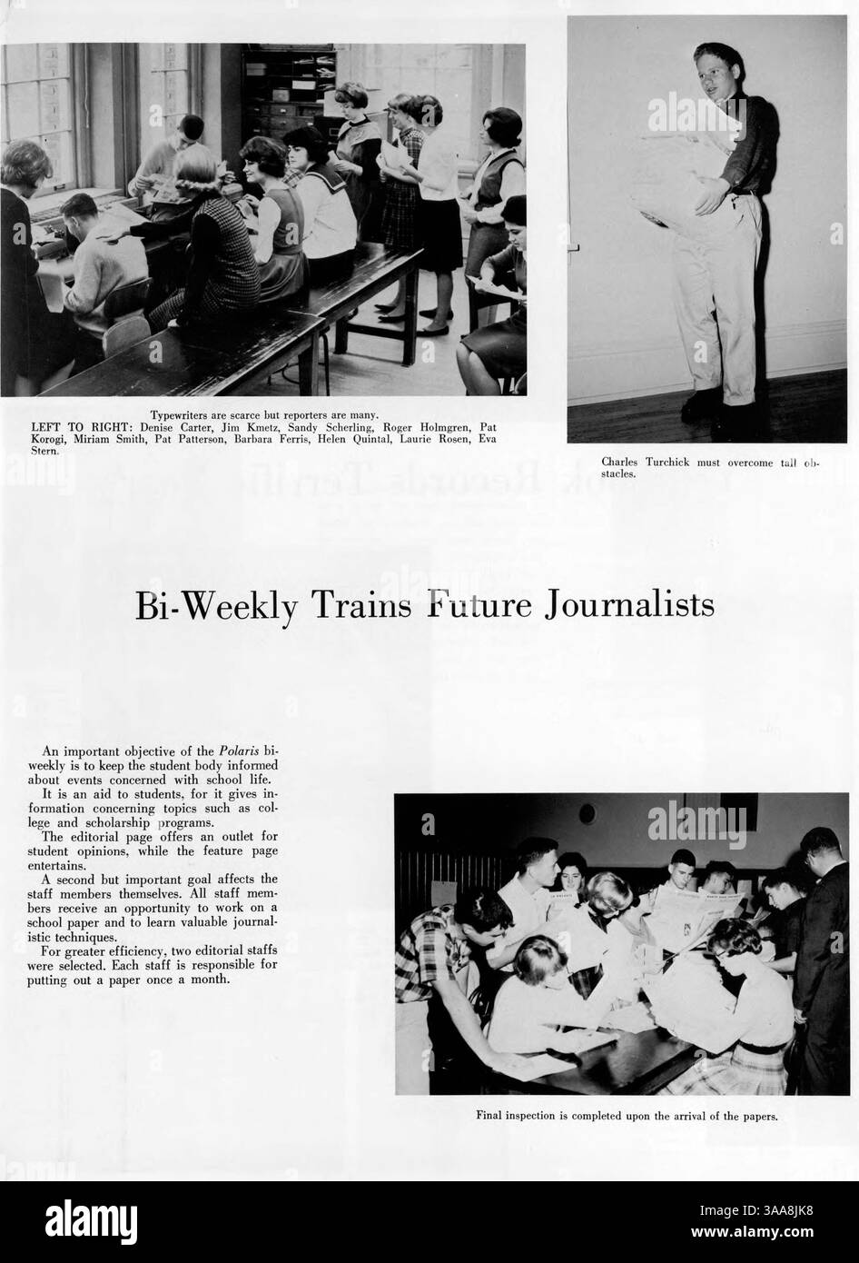 This 1964 Polaris Yearbook from North High School features students ...