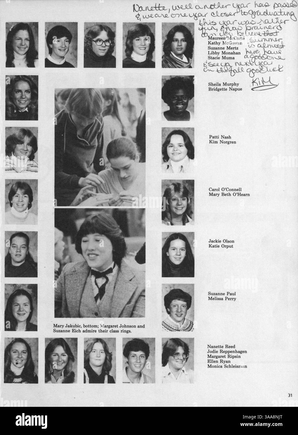 This high school yearbook from 1981 showcases the school years hi-res ...