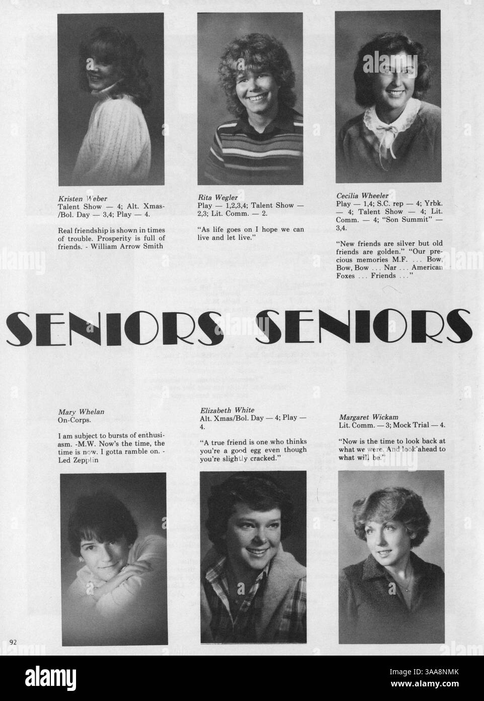 This yearbook from Regina High School documents the school year's ...
