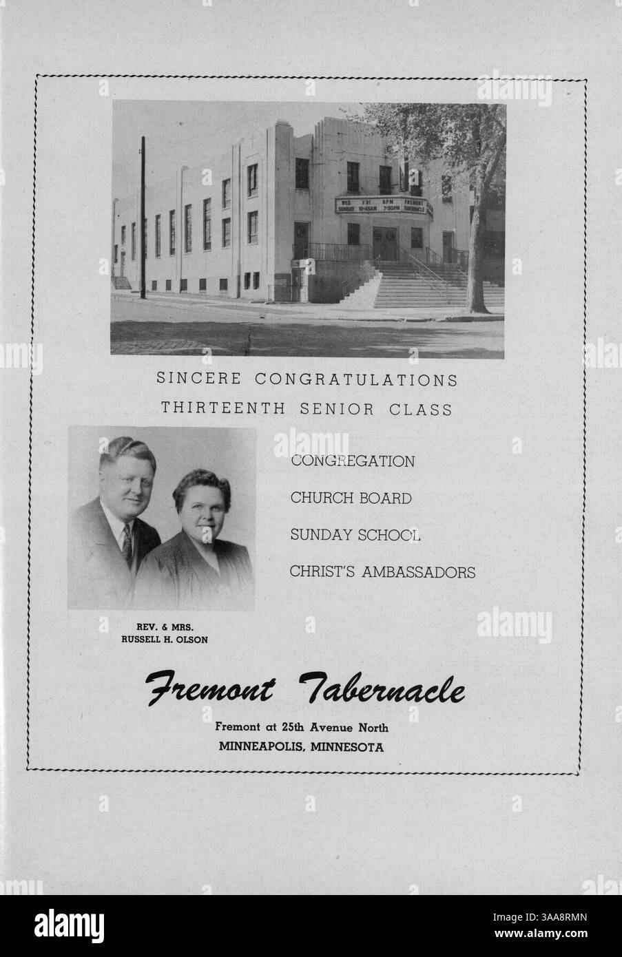 The 1945 yearbook from North Central Bible Institute captures the ...