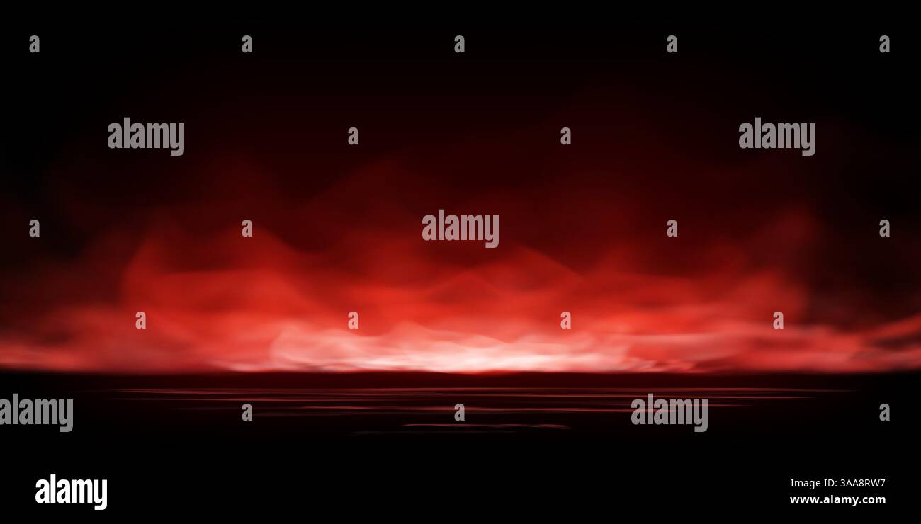 Dark red burning fog texture Stock Vector Images - Alamy