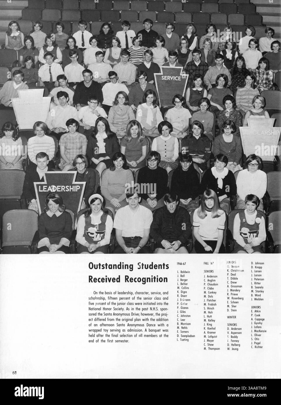 The 1968 Wagistanian yearbook from Southwest High School documents the ...