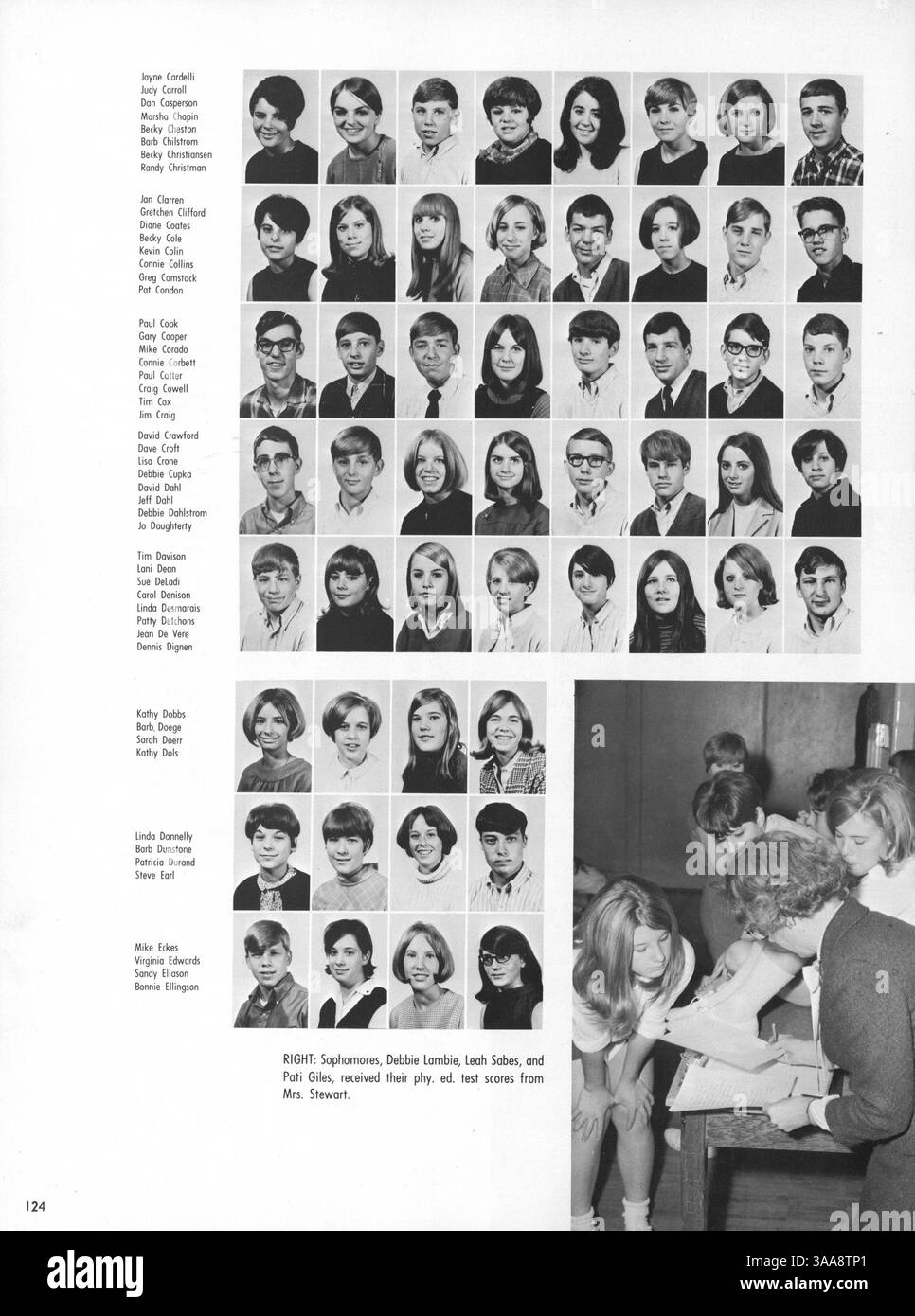 Yearbook documents school events from the 1967 1968 year hi-res stock ...